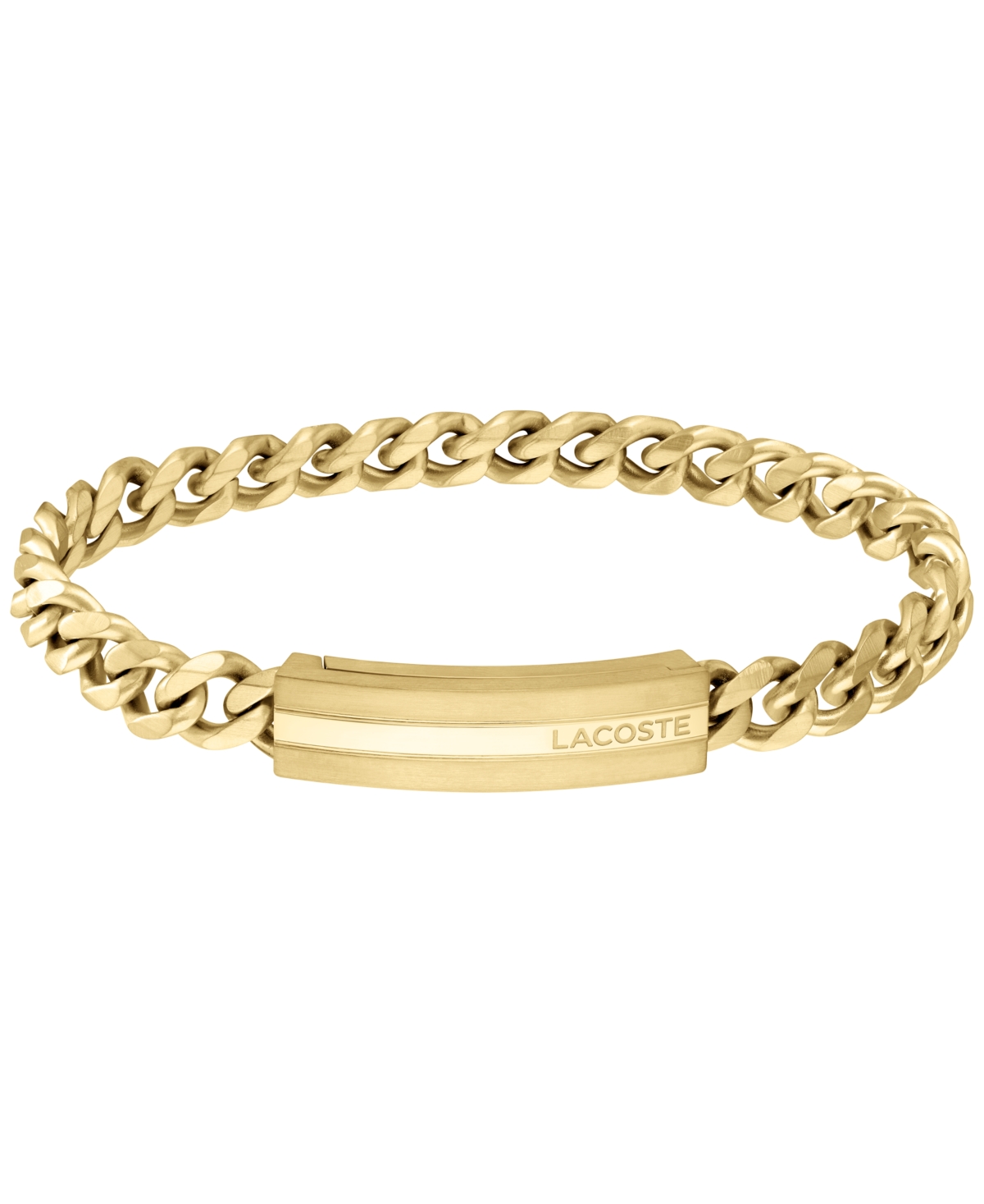 Click here for Lacoste Mens Curb Chain Bracelet - Gold prices