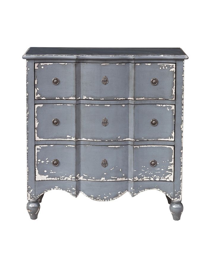 Accentrics Home Traditional Heavily Distressed Hand Painted Three ...