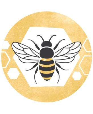 Little Bumblebee Bee Baby Shower or Birthday Party Circle Sticker ...