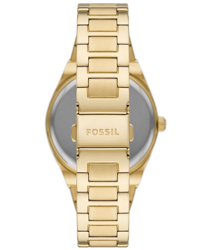 Fossil Women's Scarlette Quartz Gold-Tone Stainless Steel Bracelet ...