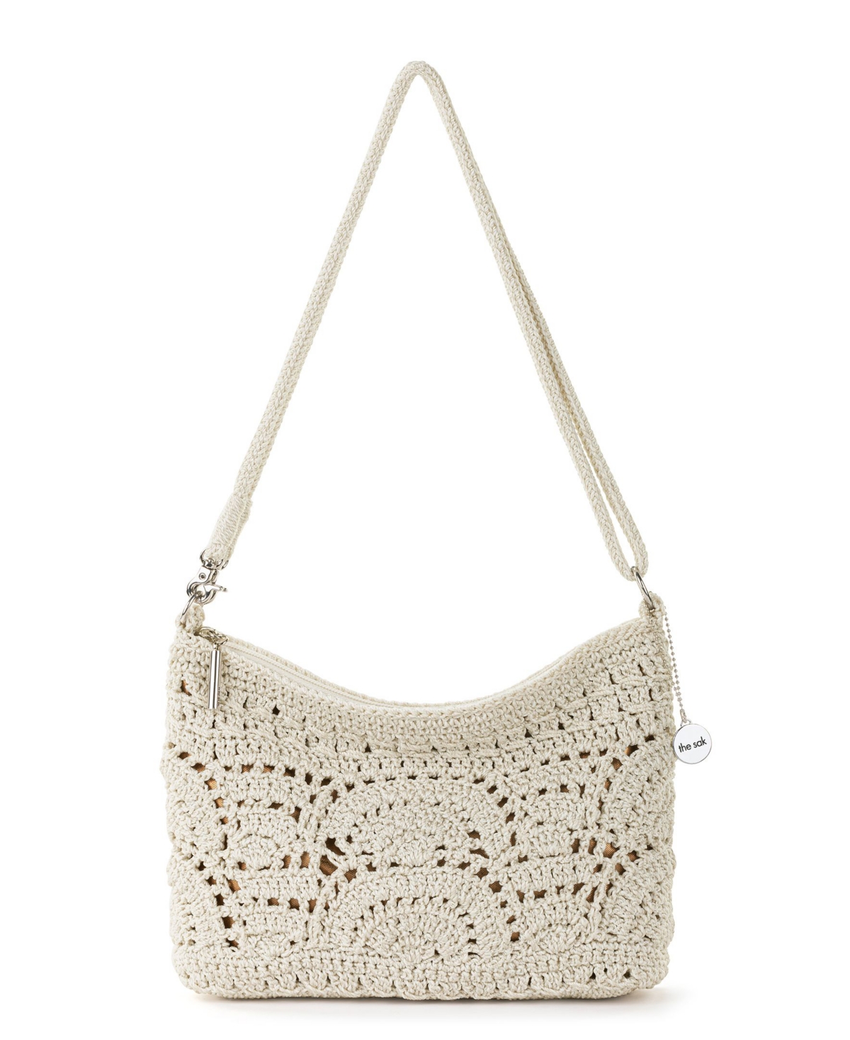 Click here for The Sak Womens Lumi Crochet Crossbody Bag - Natura... prices