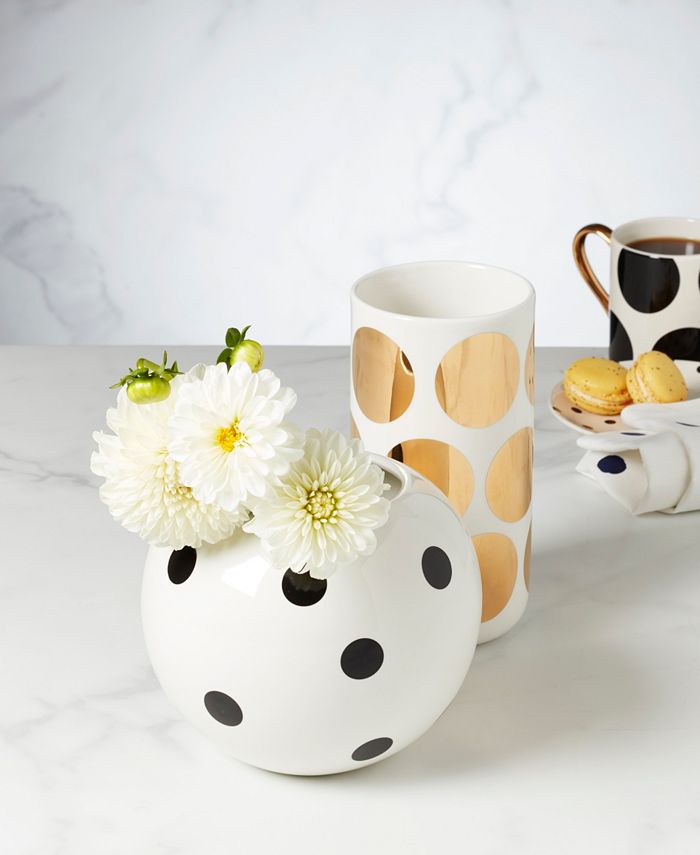 Kate Spade on the Dot Rose Vase - Macy's