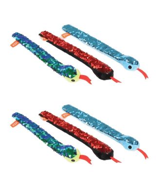 Wild Republic Kaplan Early Learning Sequin Snake Slap Bracelets - Set ...