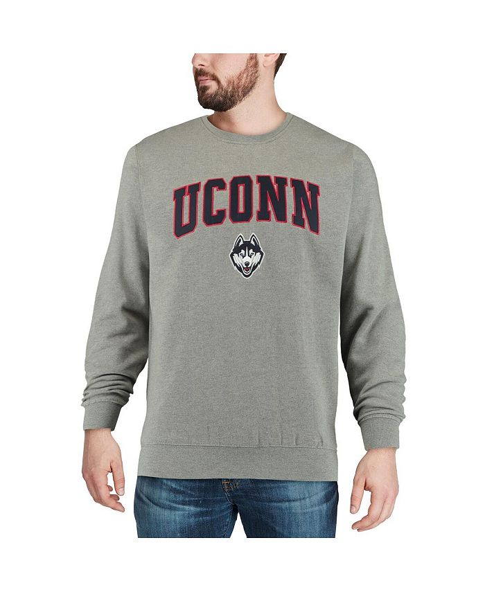 Colosseum Men's UConn Huskies Arch and Logo Crew Neck Sweatshirt - Macy's