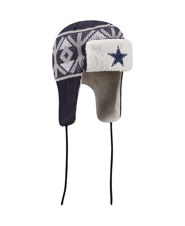 New Era Men's Navy Dallas Cowboys Knit Trapper Hat - Macy's