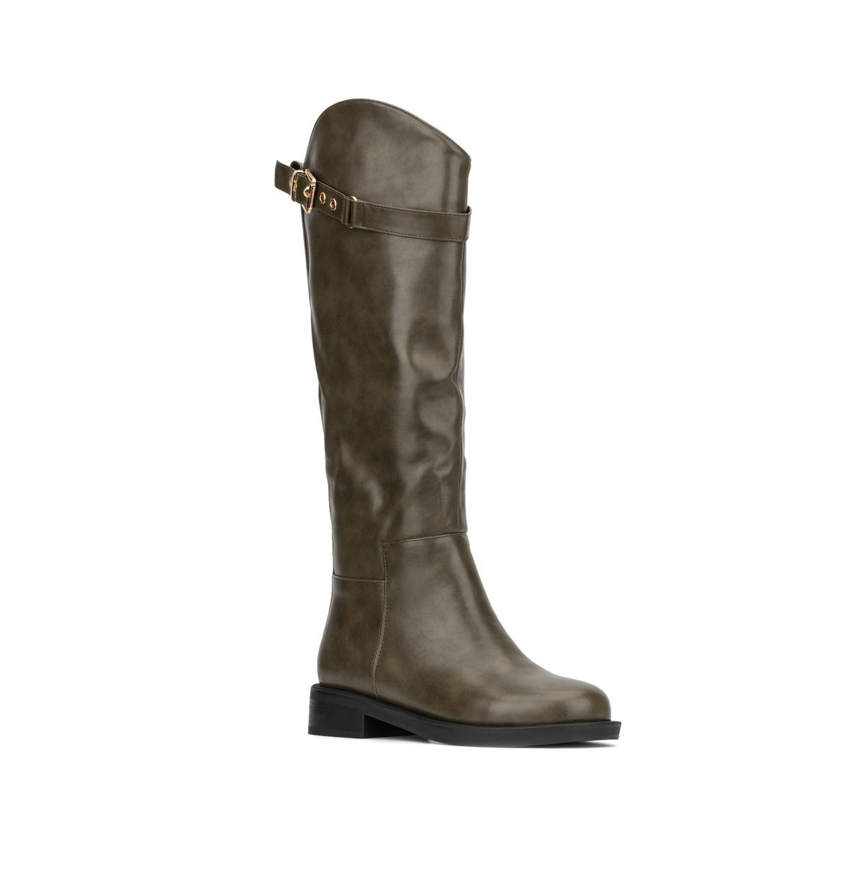 Torgeis Womens Antonella Tall Boot - Green
