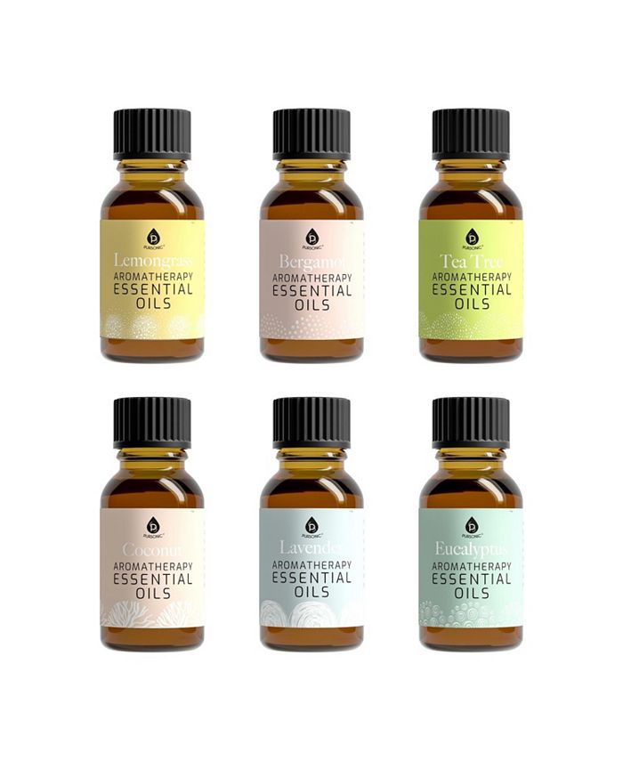 PURSONIC Essential Aromatherapy Oils - 6 Pack Gift Set - Macy's