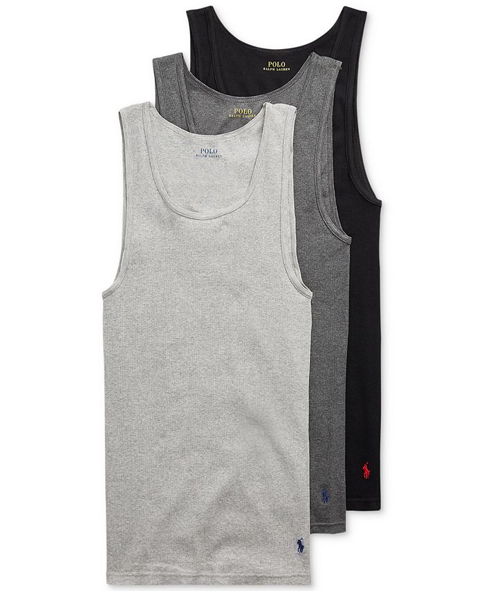 Polo Ralph Lauren Men's Classic Cotton Tank Tops, 3-Pack - Macy's