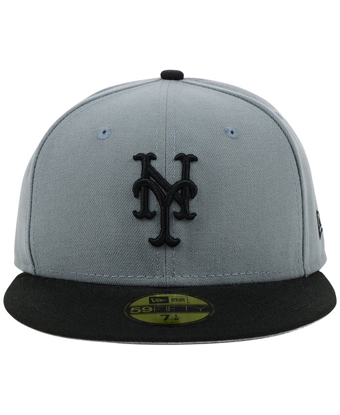 New Era New York Mets FC Gray Black 59FIFTY Cap - Macy's