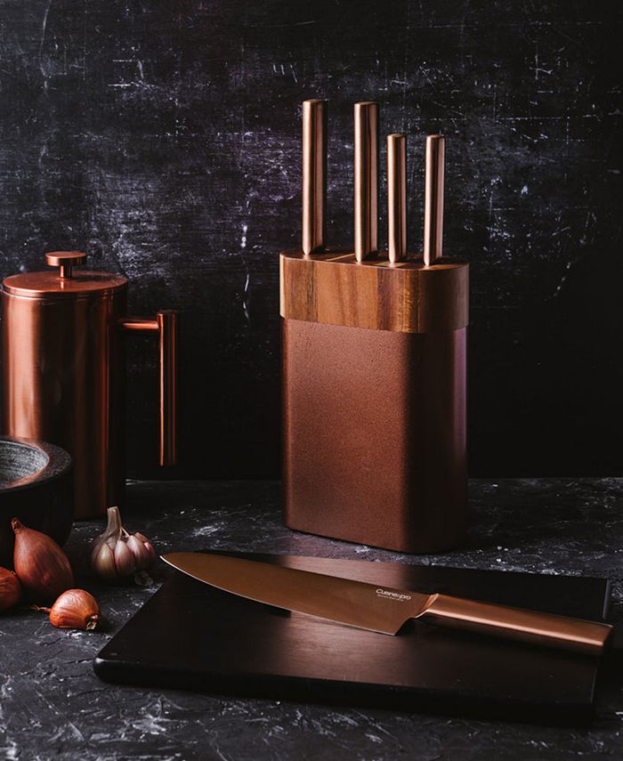 Cuisine::pro® Daisho Nara Knife Block Copper Set, 6 Piece - Macy's