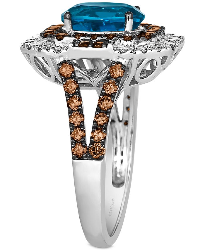 Le Vian Deep Sea Blue Topaz (1-3/4 ct. t.w.) & Diamond (1-1/4 ct. t.w ...