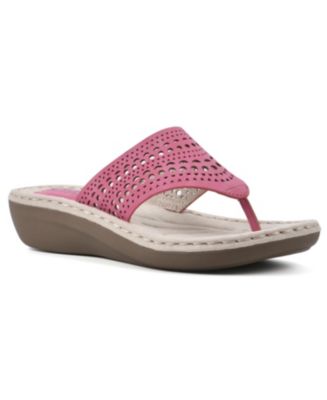 Cliffs by White Mountain Women's Compact Thong Comfort Sandal - Macy's