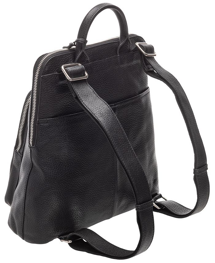 Mancini Women's Pebbled Brigette Backpack - Macy's