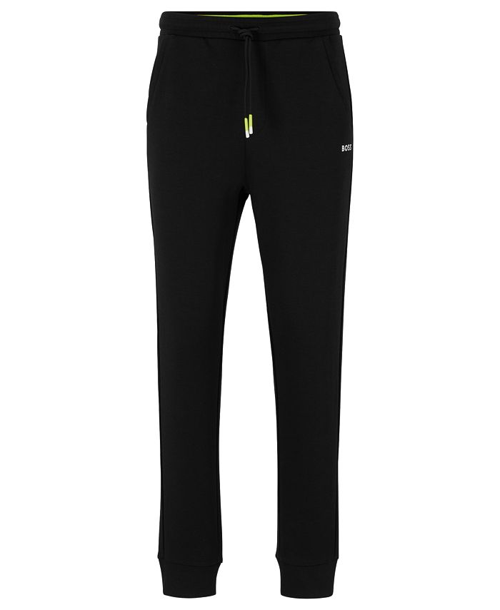 Hugo Boss Men's Regular-Fit Tracksuit Bottoms with Multi-Coloured Logos ...