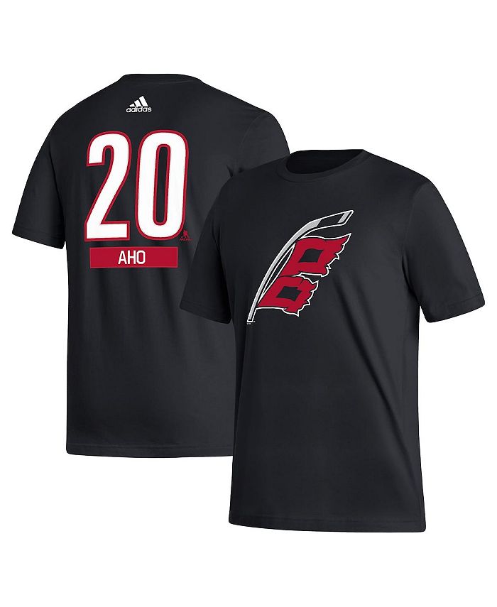 adidas Men's Sebastian Aho Black Carolina Hurricanes Fresh Name and ...