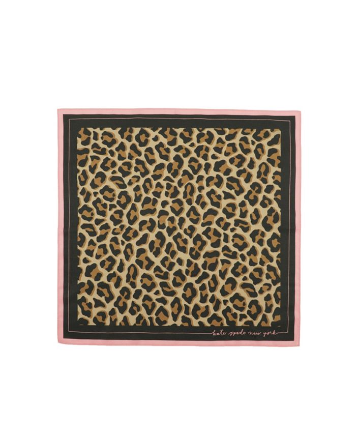 kate spade new york Women's Cheetah Print Square Bandana - Macy's