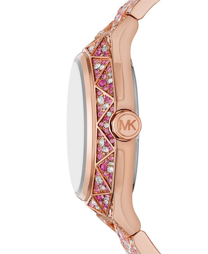 Michael Kors Women's Limited Edition Raquel Three-Hand Pink Sprinkle ...