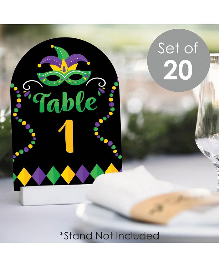 Big Dot of Happiness Colorful Mardi Gras Mask Masquerade Party 5 x 7 ...