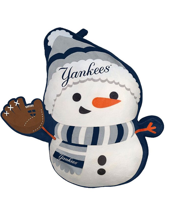 Pegasus Home Fashions New York Yankees Holiday Snowman Plushlete Pillow ...