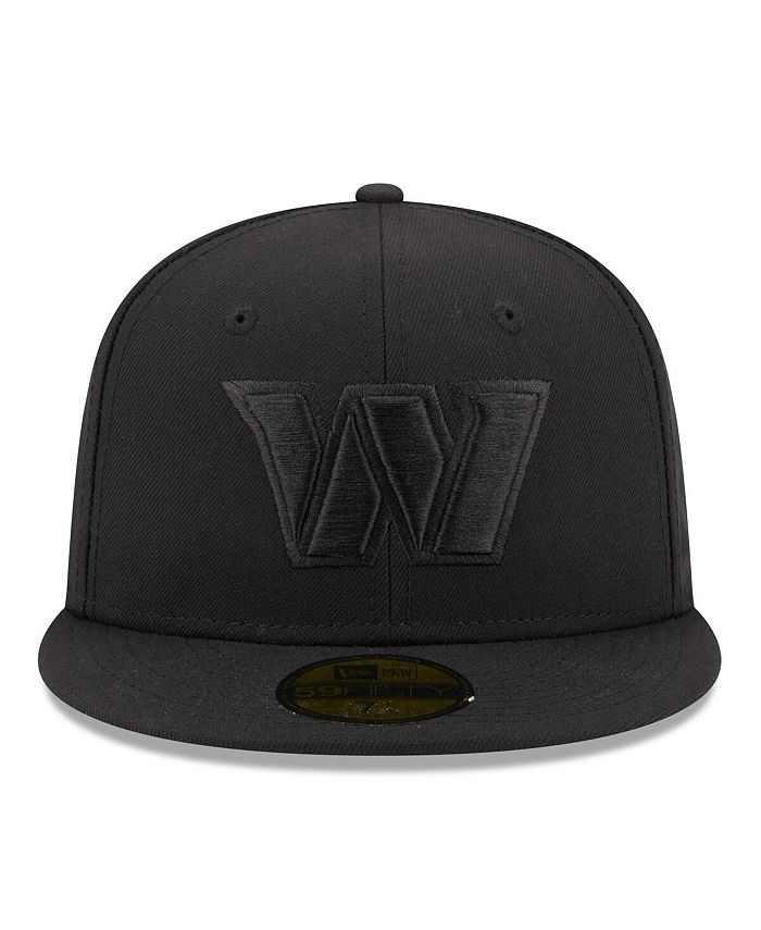 New Era Men's Washington Commanders Black on Black Alternate Logo ...