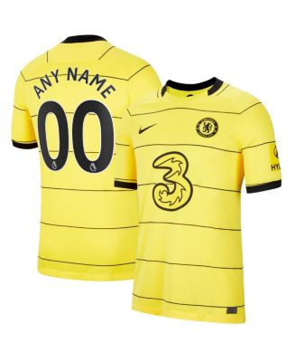 Nike Men's Yellow Chelsea 2021/22 Away Breathe Stadium Custom Jersey ...