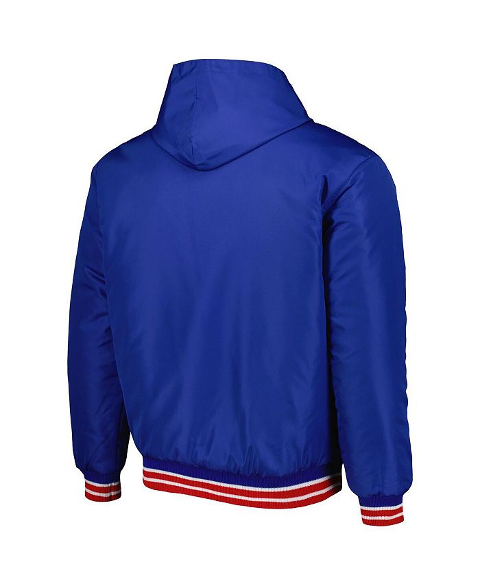 JH Design Men's Royal Chicago Cubs Reversible Fleece Full-Snap Hoodie ...