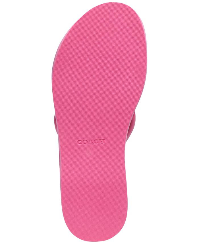 COACH Women's Georgie Soft Signature Slide Sandals - Macy's