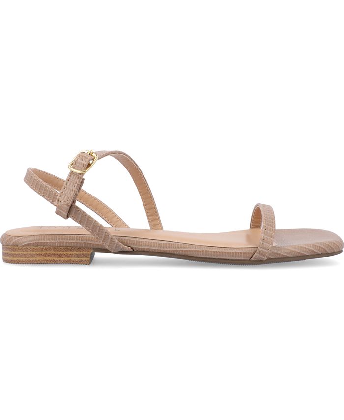 Journee Collection Women's Crishell Flat Sandals - Macy's