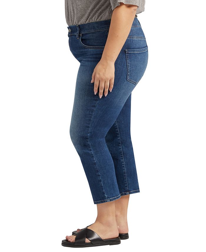 JAG Plus Size Maya Mid Rise Capri Jeans - Macy's