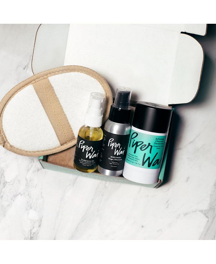 PiperWai Best Seller Bundle| Natural Deodorant, Body Wash, Underarm Oil ...
