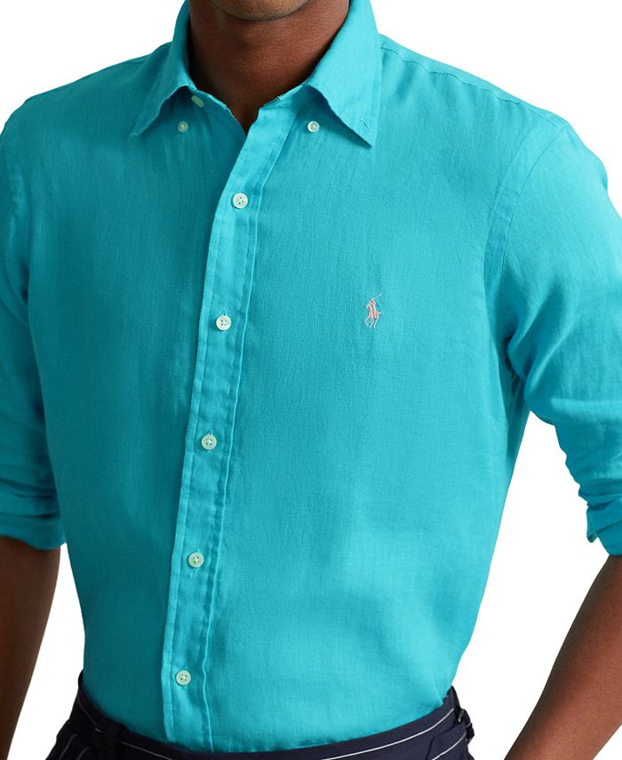 Polo Ralph Lauren Men's Classic-Fit Linen Shirt - Macy's