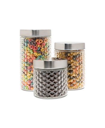 Style Setter Weave Round Canister, Set of 3 - Macy's