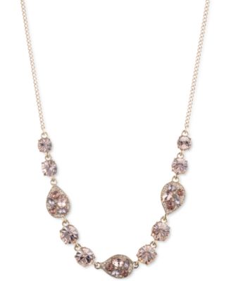 Givenchy Mixed Crystal Statement Necklace 16 3 extender Macy s