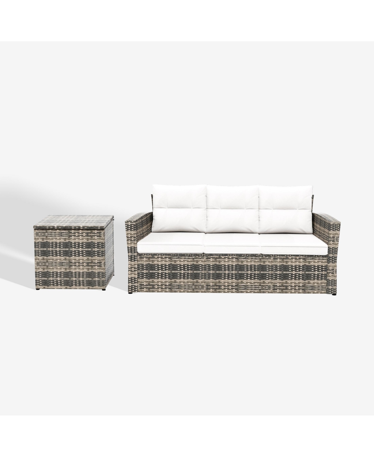 Click here for WestinTrends 2-Piece Pe Rattan Wicker Outdoor Sofa... prices