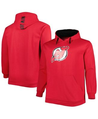 Men's Red New Jersey Devils Big and Tall Fleece Pullover Hoodie - Macy's
