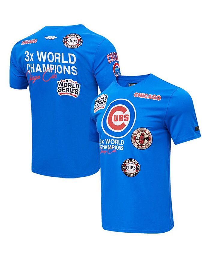 Pro Standard Men's Royal Chicago Cubs Championship T-shirt - Macy's
