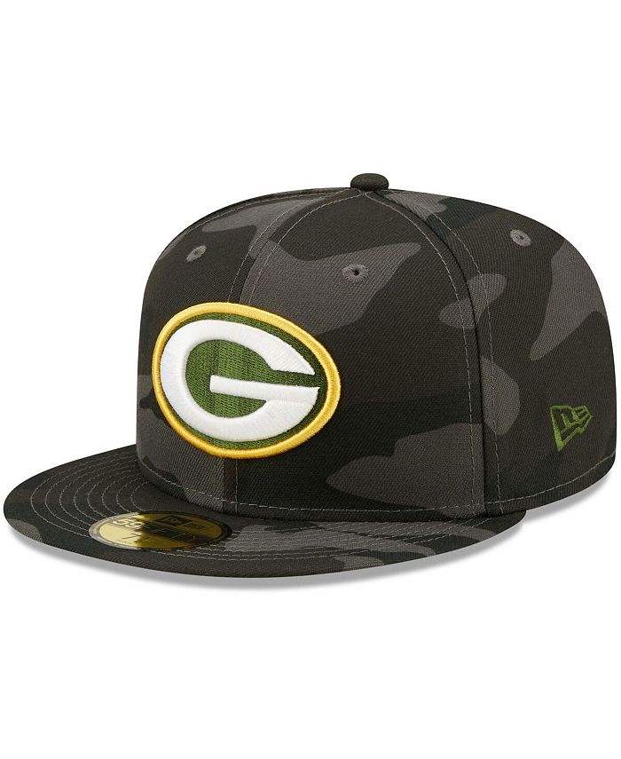 New Era Men's Black Green Bay Packers Camo 59FIFTY Fitted Hat & Reviews ...