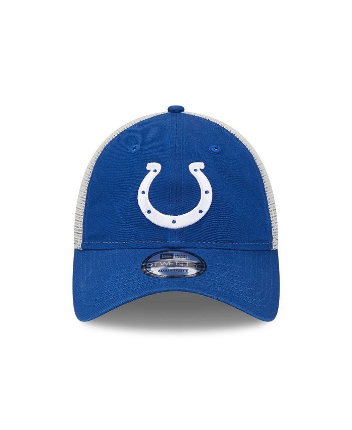 New Era Men's Royal, Natural Indianapolis Colts Loyal 9TWENTY Trucker ...