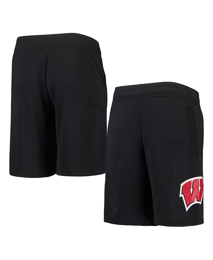 Under Armour Big Boys Black Wisconsin Badgers Tech Shorts - Macy's
