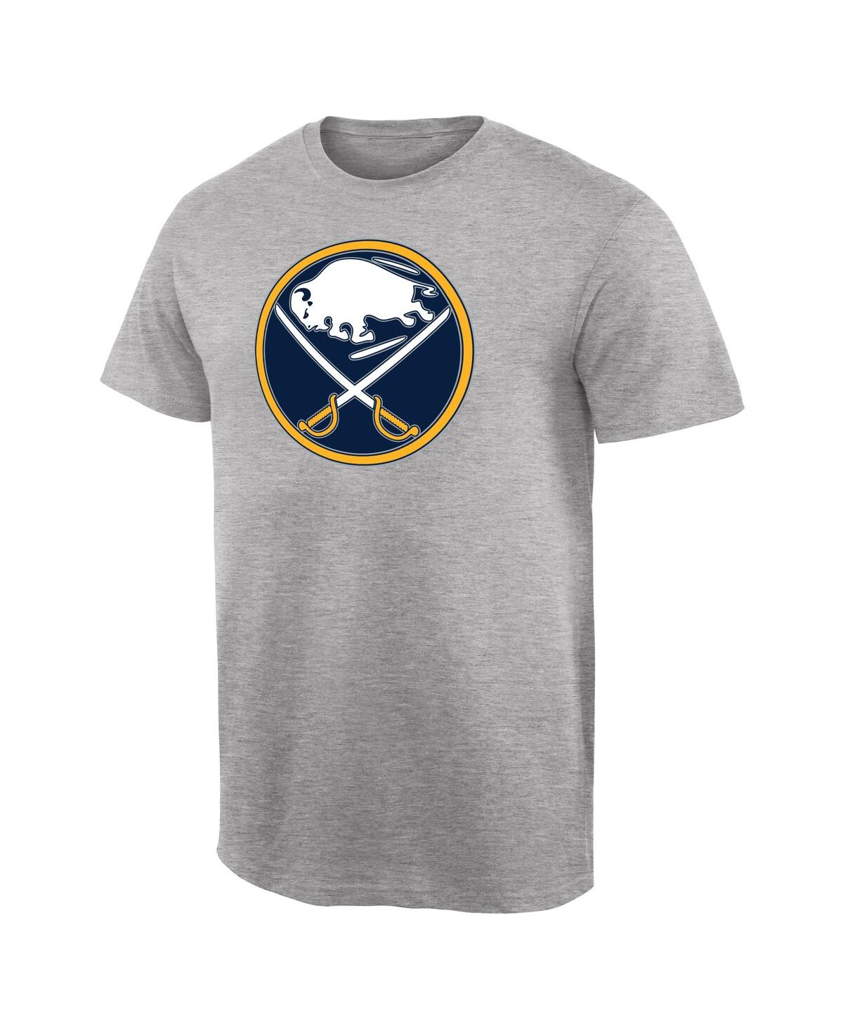 Click here for Mens Ash Buffalo Sabres Team Primary Logo T-shirt... prices