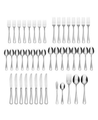 Oneida 18/0 Stainless Steel Flight 45-PC Flatware Set, Service for 8 ...