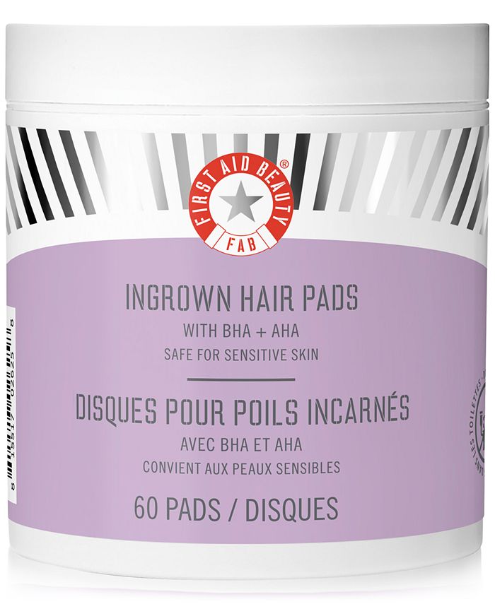First Aid Beauty Ingrown Hair Pads With BHA & AHA, 60 pads - Macy's