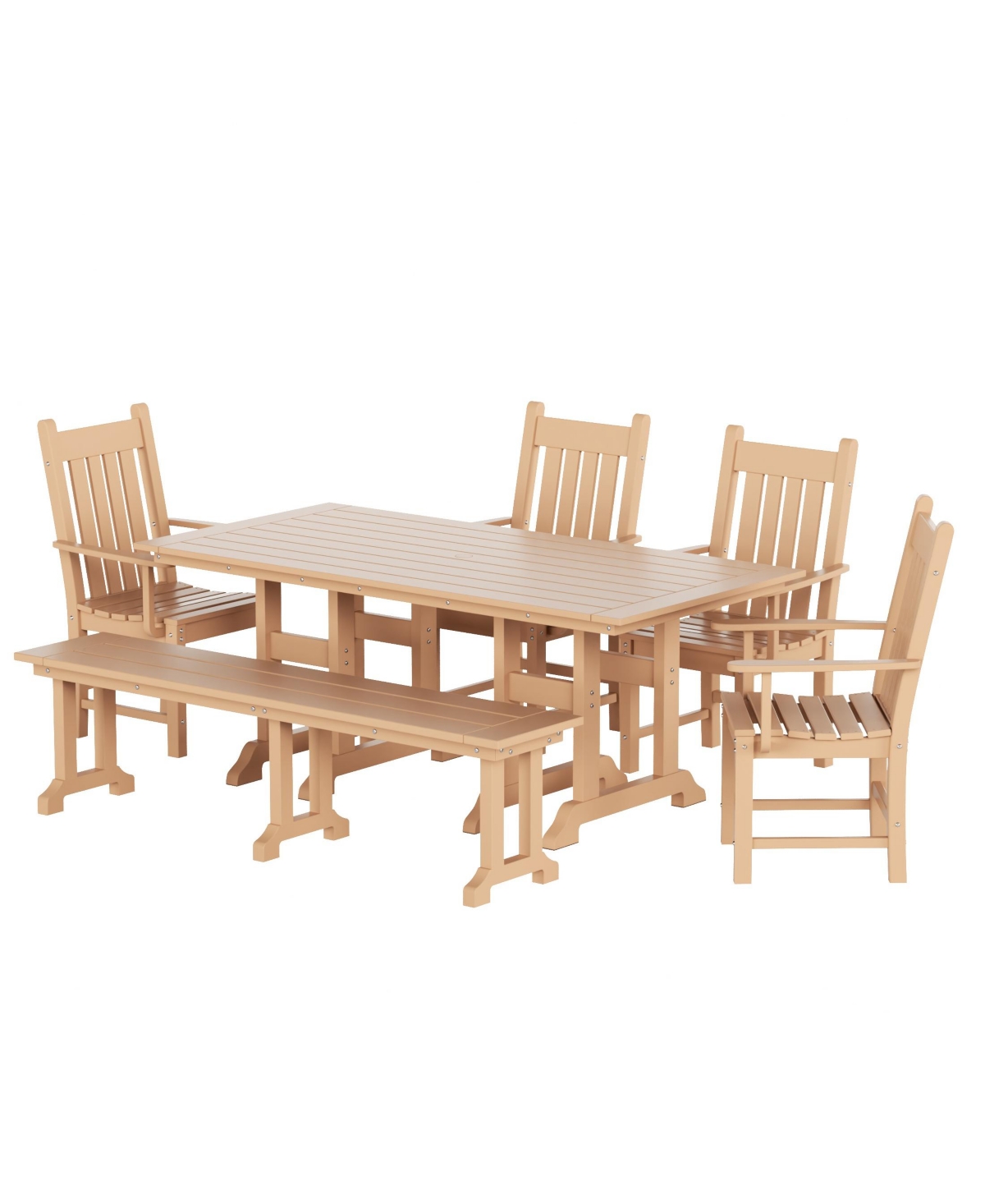 Click here for WestinTrends 6 Piece Outdoor Patio Dining Set Outd... prices