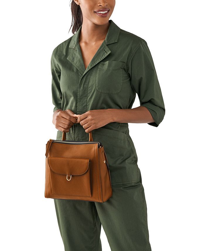 Fossil Parker Leather Mini Backpack Bag - Macy's