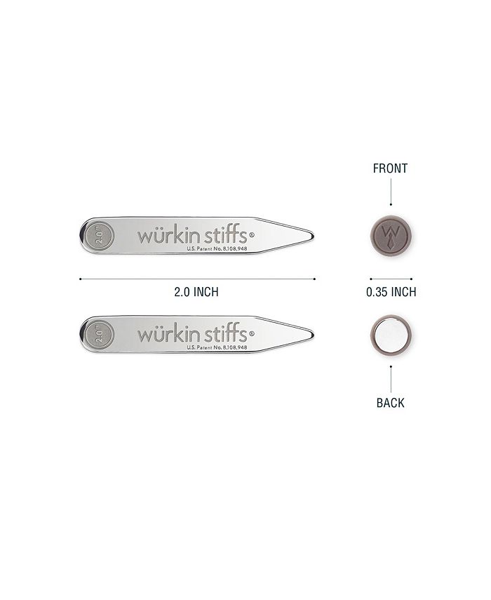 Wurkin Stiffs Power Stays Collar Stays 2" Single Pair Set - Macy's