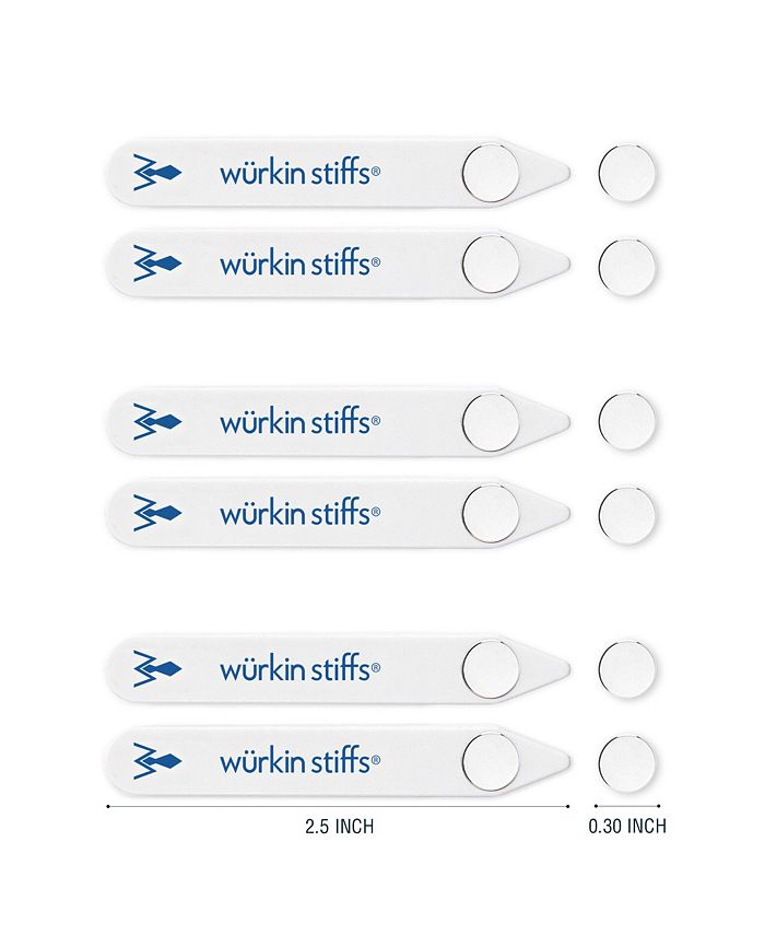 Wurkin Stiffs Stiff-N-Stays Collar Stays 2.5" 3 Pair Set - Macy's