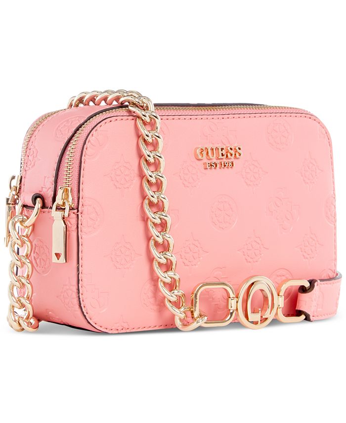 GUESS Galeria Debossed Peony Mini Camera Crossbody Bag & Reviews ...