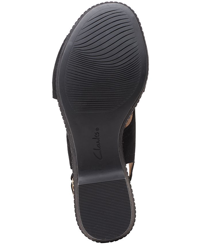 Clarks Women's Giselle Cove Slingback Platform Wedge Sandals - Macy's