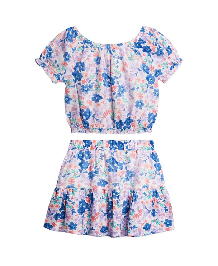 Epic Threads Toddler Girls Floral Skirt and Top Set, Created For Macy's ...