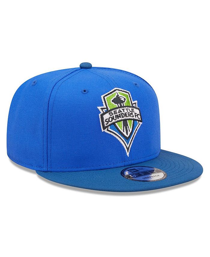 New Era Men's Blue Seattle Sounders FC Two-Tone 9FIFTY Snapback Hat ...